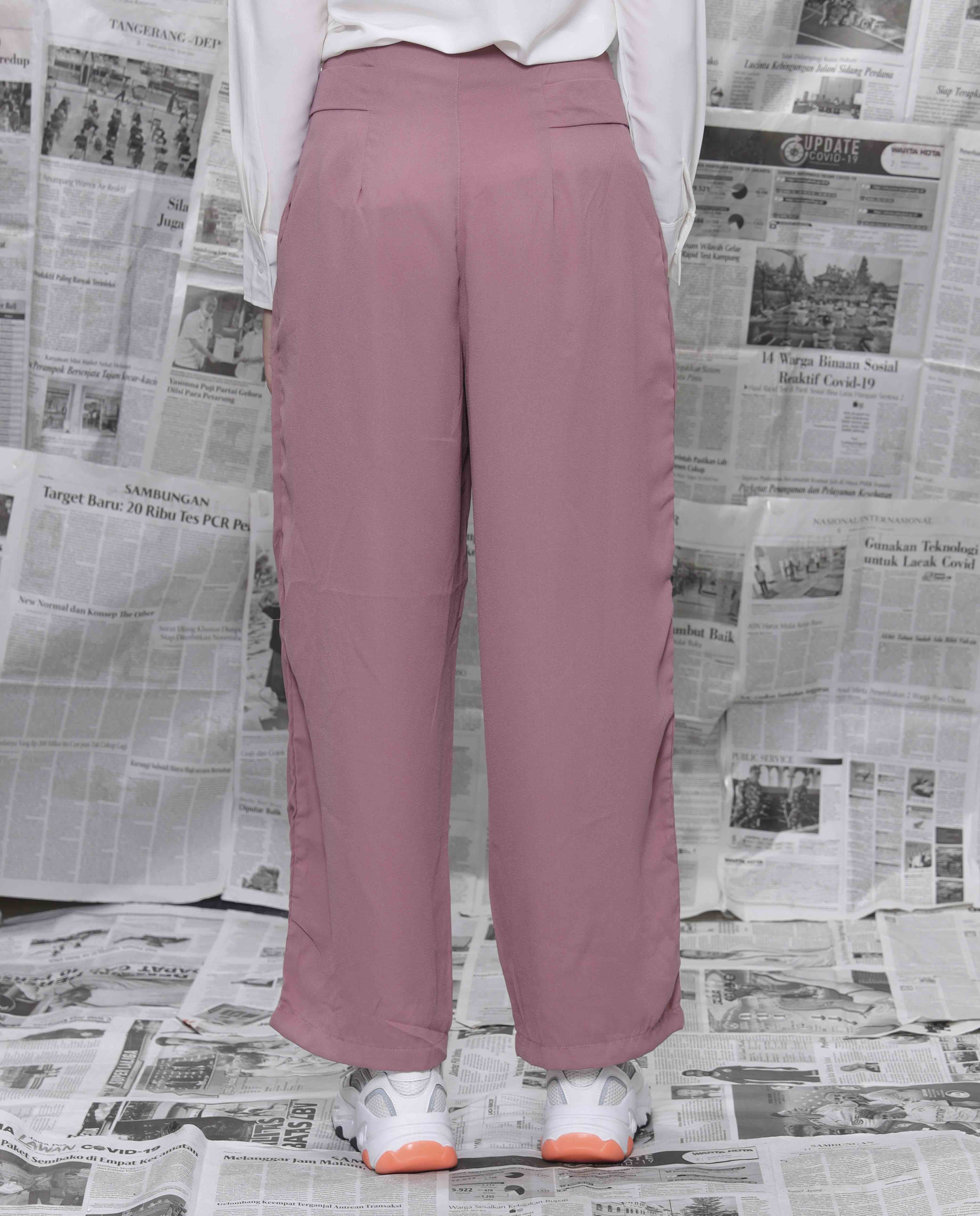 Origin D-BT Waist button wide leg pants - Origin Fashion