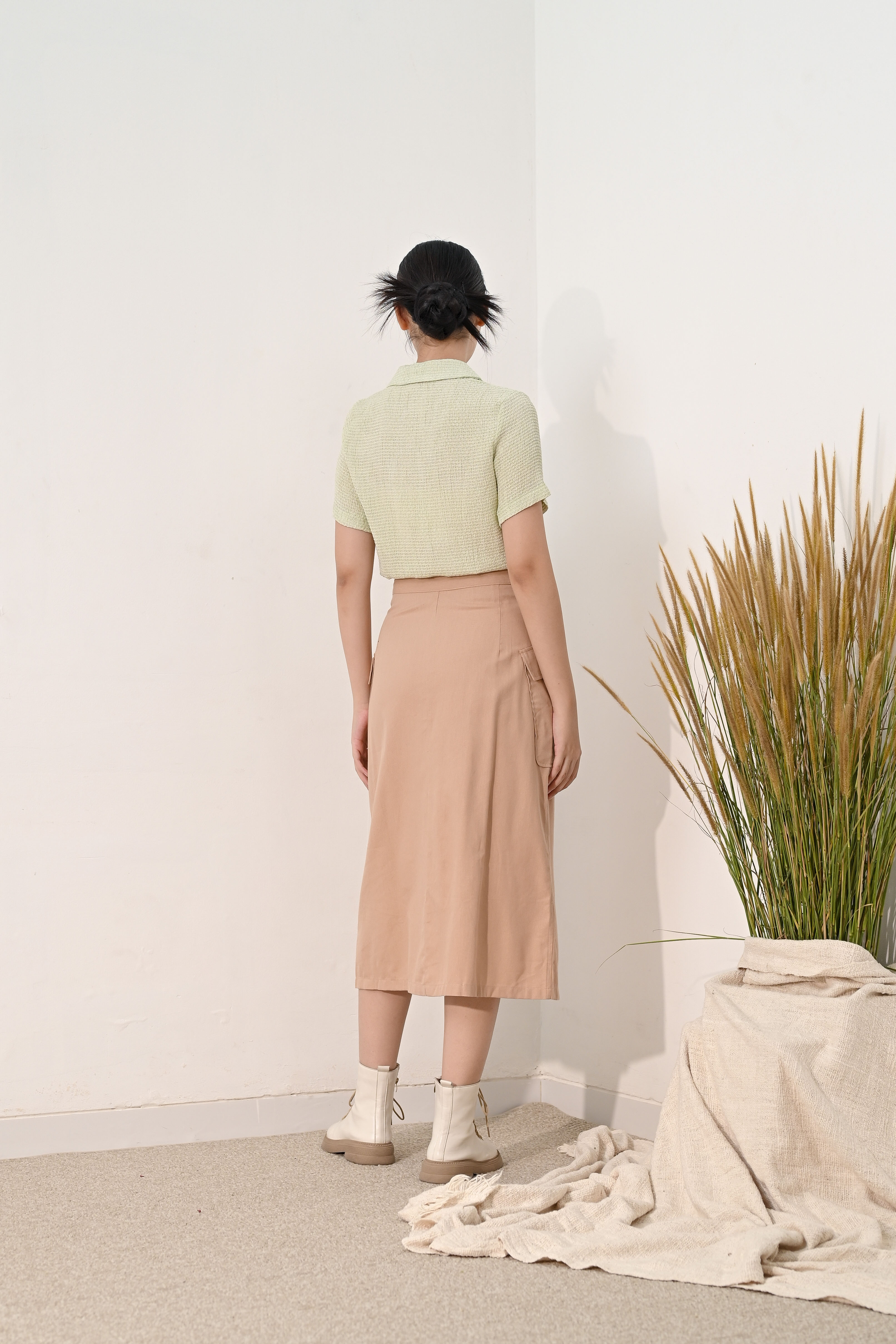 Olive Drawstring Shirt - Origin Fashion