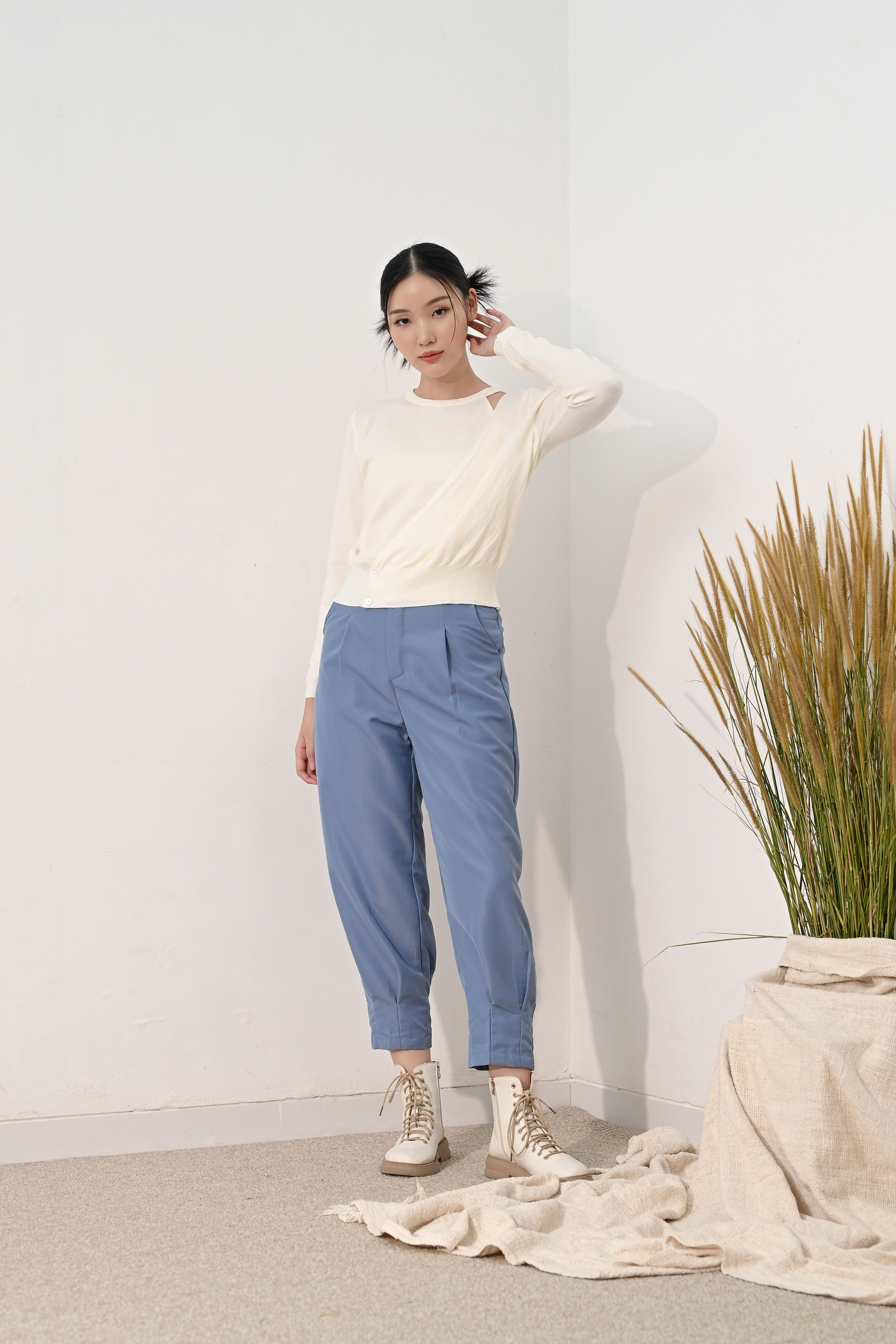 Aline One Button Knit Top - Origin Fashion